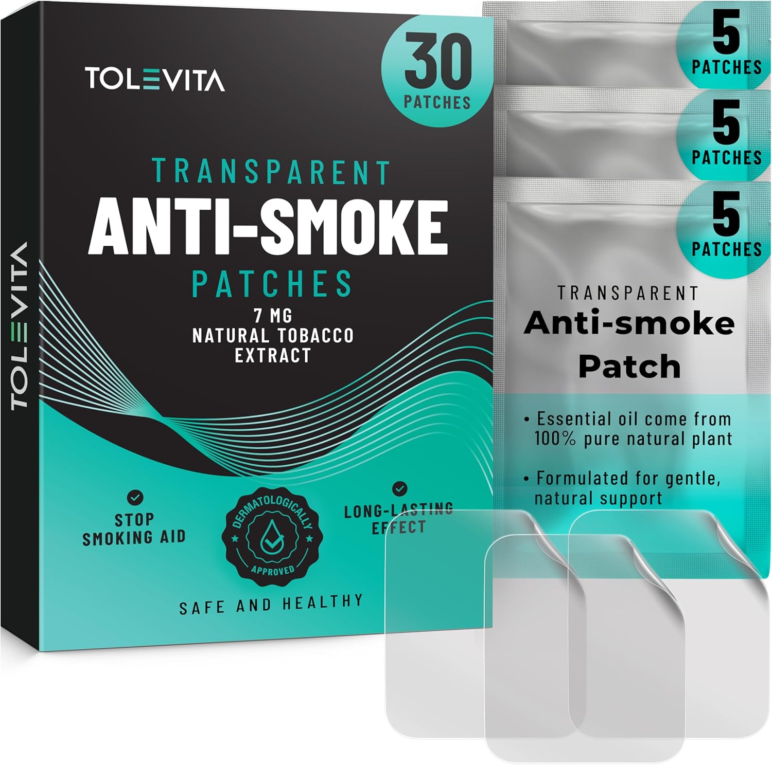 Anti-Smoke Herbal Patches Transparent | Quit Smoking Aid to Reduce Cra ...
