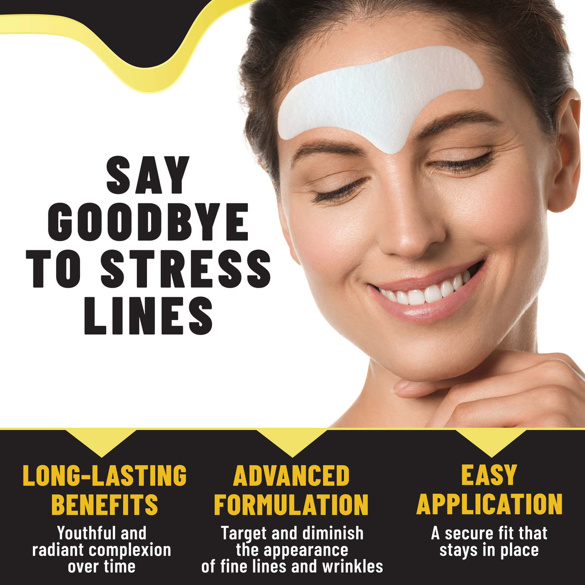 Forehead Wrinkle Patches, Smooth Fine Lines & Wrinkles, Anti-Wrinkle S ...