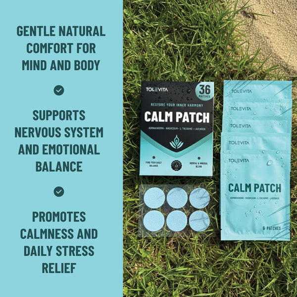 Calm Patches Relaxation & Stress Relief with GABA, Ashwagandha, L-Thea ...